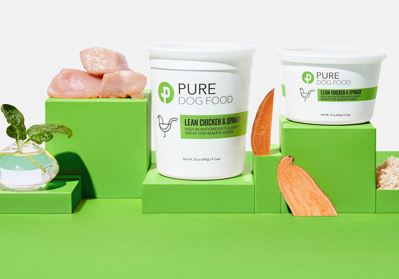 Lean Chicken & Spinach – PURE Dog Food