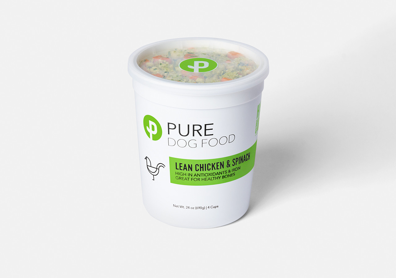 Lean Chicken & Spinach – PURE Dog Food